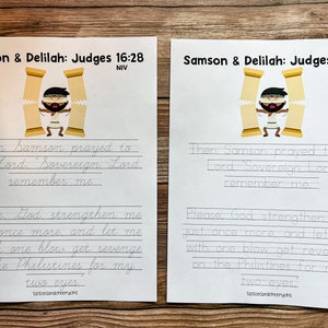 Samson and Delilah, Bible Activities, Sunday School, Homeschool ...