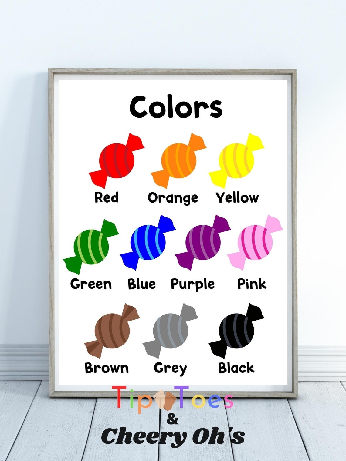 Color Chart, Colors Printable, Classroom Poster, Homeschool Printable ...