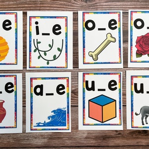 Phonics Flashcards, CVC Words, Word Families, Learn to Read, Consonant ...