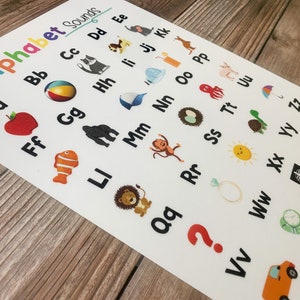Alphabet Chart, Letter Sounds, Homeschool Printable, Alphabet Sounds ...