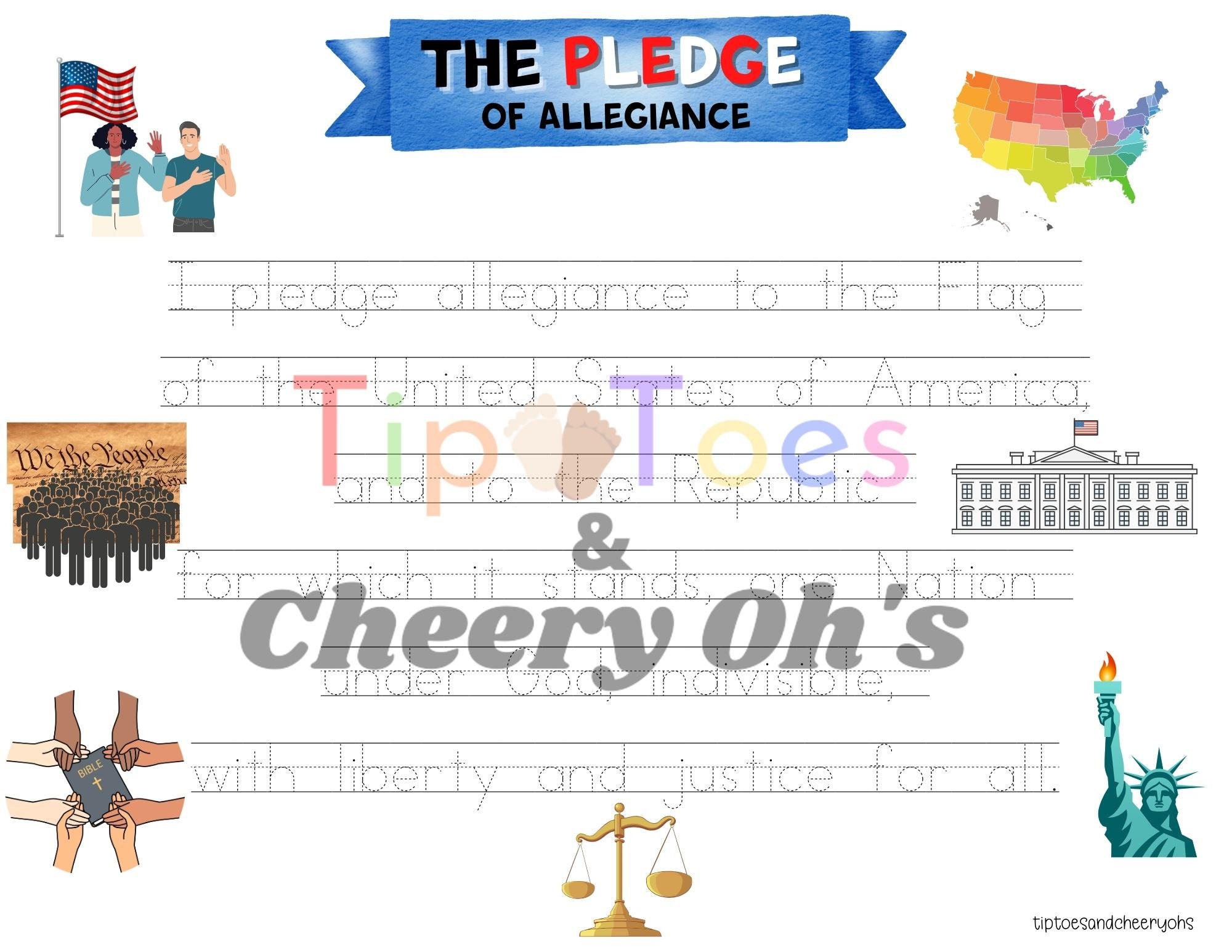 The Pledge of Allegiance for Kids, United States History, Social ...