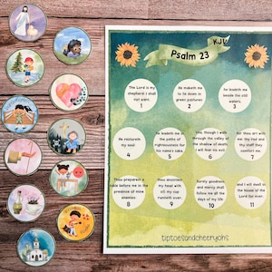 Psalm 23, Bible Study Printable, Homeschool Printable, Bible Verse ...