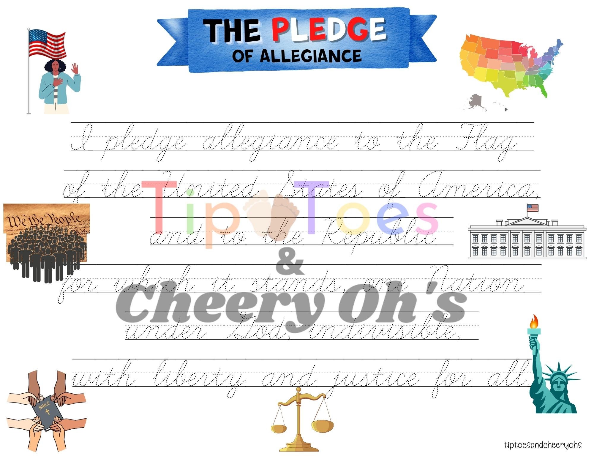 The Pledge of Allegiance for Kids, United States History, Social ...