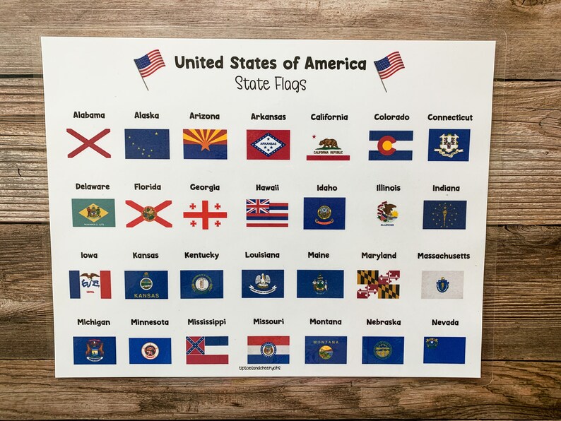 United States of America, State Flags, 50 States, U.S. State Flags ...