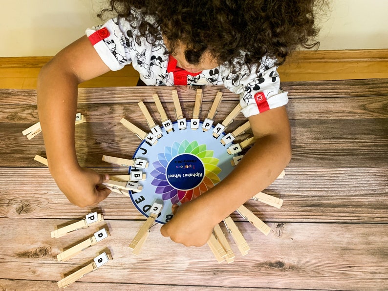 Alphabet Matching Wheel, Letter Matching Game, Homeschool Resource ...