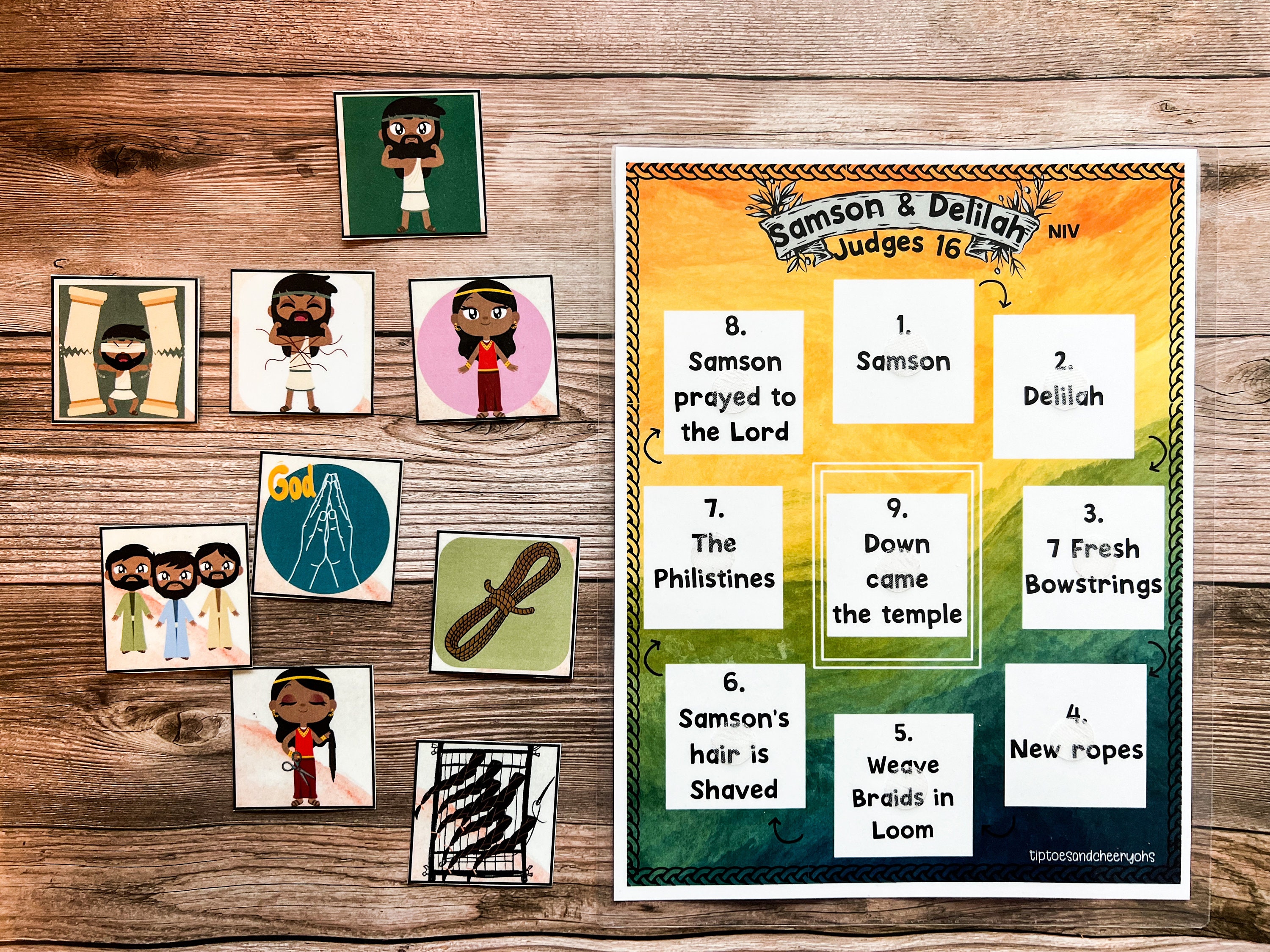 Samson and Delilah Bible Activities Sunday School - Etsy