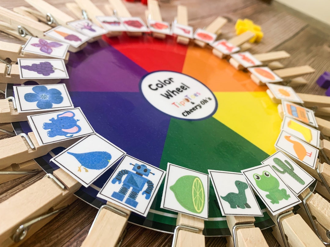 Color Matching Wheel, Homeschool, Preschool, Kindergarten, Fine Motor ...