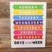 Classroom Decor, Homeschool Printable, Days of the Week, Months of the ...