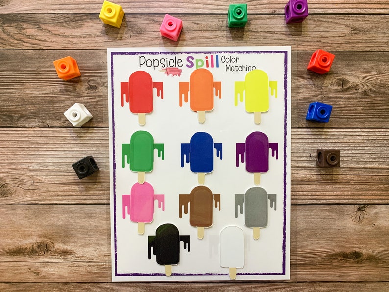 Color Matching Printable Busy Binder Colors for Kids Colors - Etsy