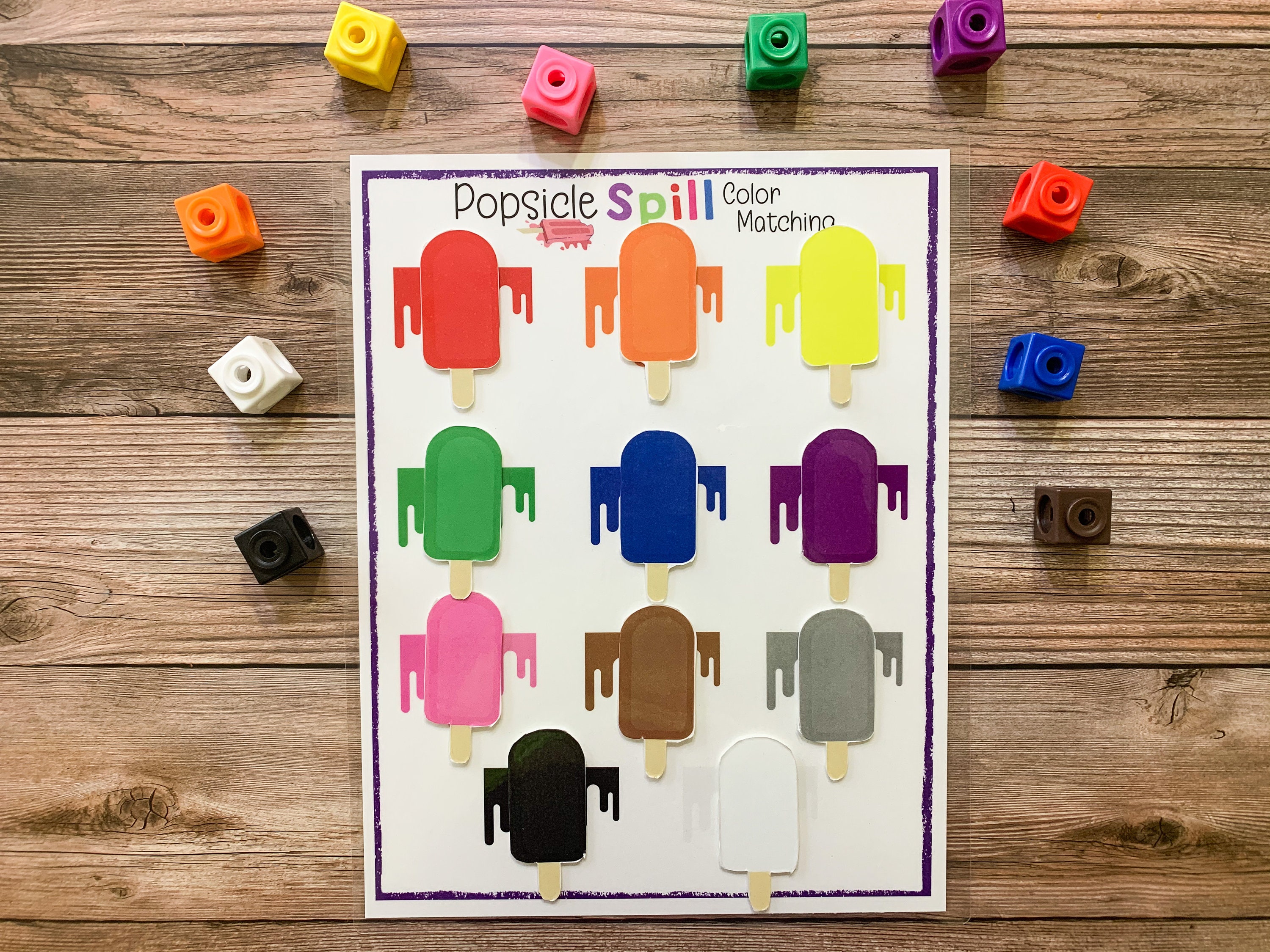 Color Matching Printable Busy Binder Colors for Kids Colors - Etsy UK