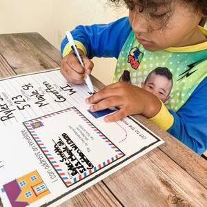 Learn My Address Printable, Kids Address Activity, Printable Worksheet ...