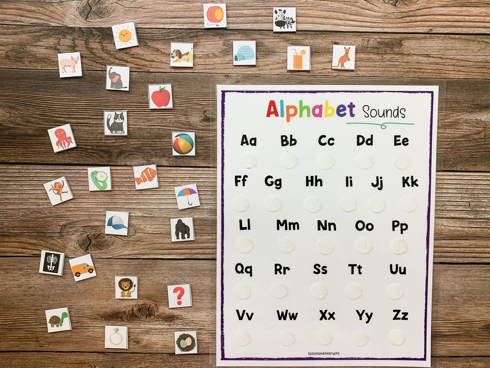Printable Alphabet Game, Beginning Sounds, Letter Recognition ...