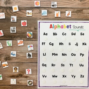 Printable Alphabet Game, Beginning Sounds, Letter Recognition ...