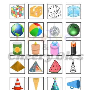 3D Shapes Matching, 3D Shape Activity, Geometric Shapes, 3D Shapes ...