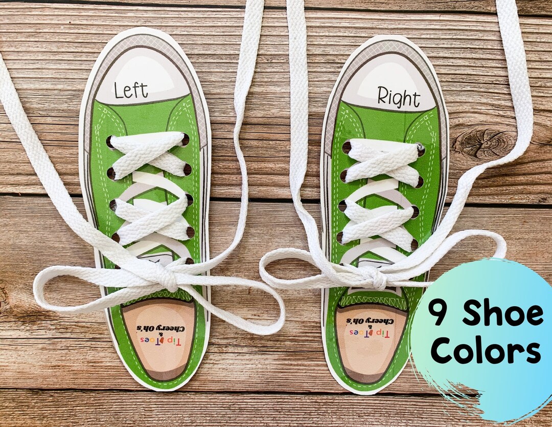 Shoe Lacing Cards, Printable, Shoe Tying Practice, Kindergarten, Kid's ...