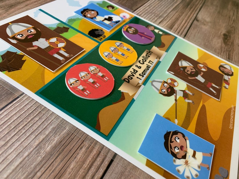 David and Goliath, Bible Study for Kids, Bible Activity, Sunday School ...