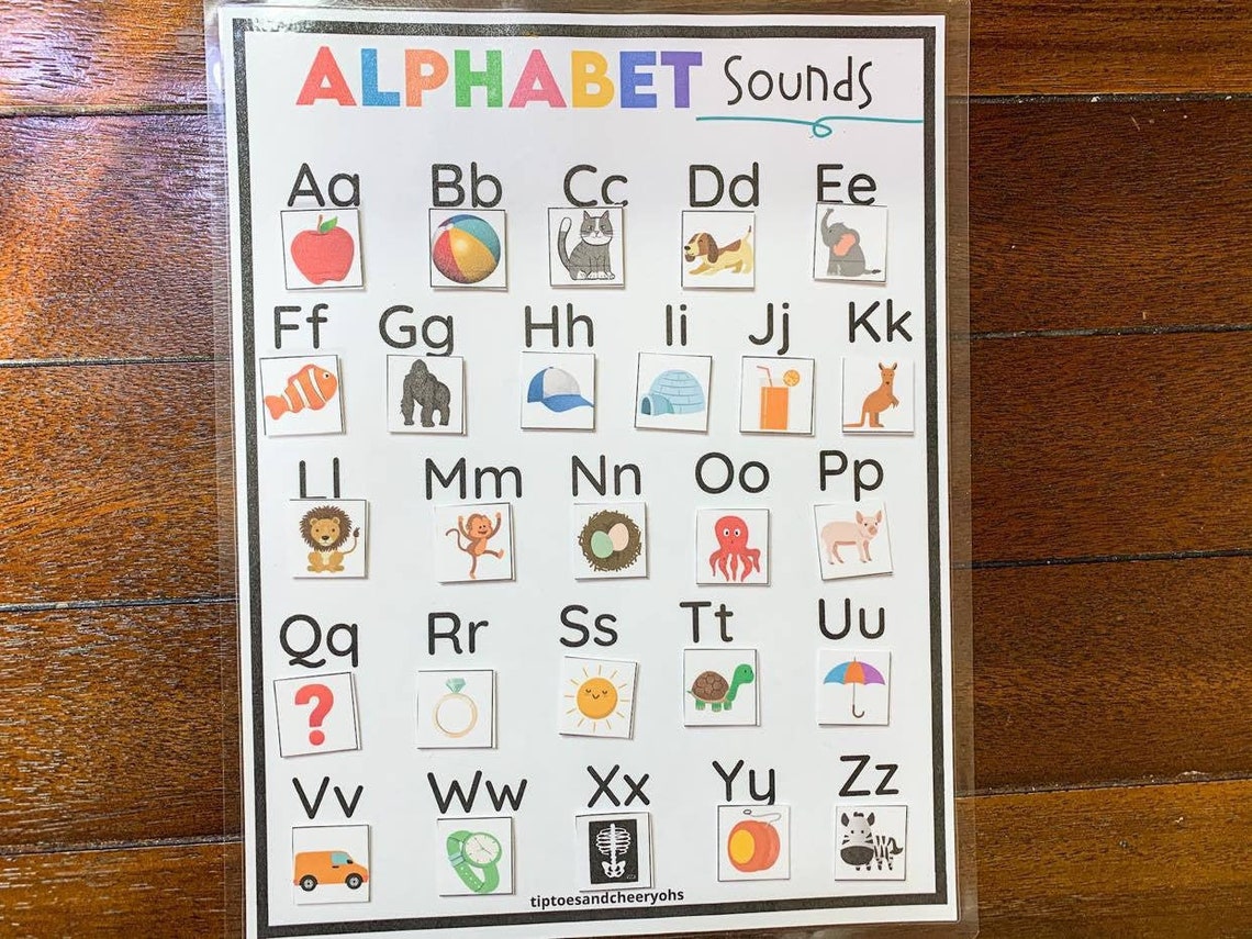 Printable Alphabet Game Beginning Sounds Letter Recognition | Etsy