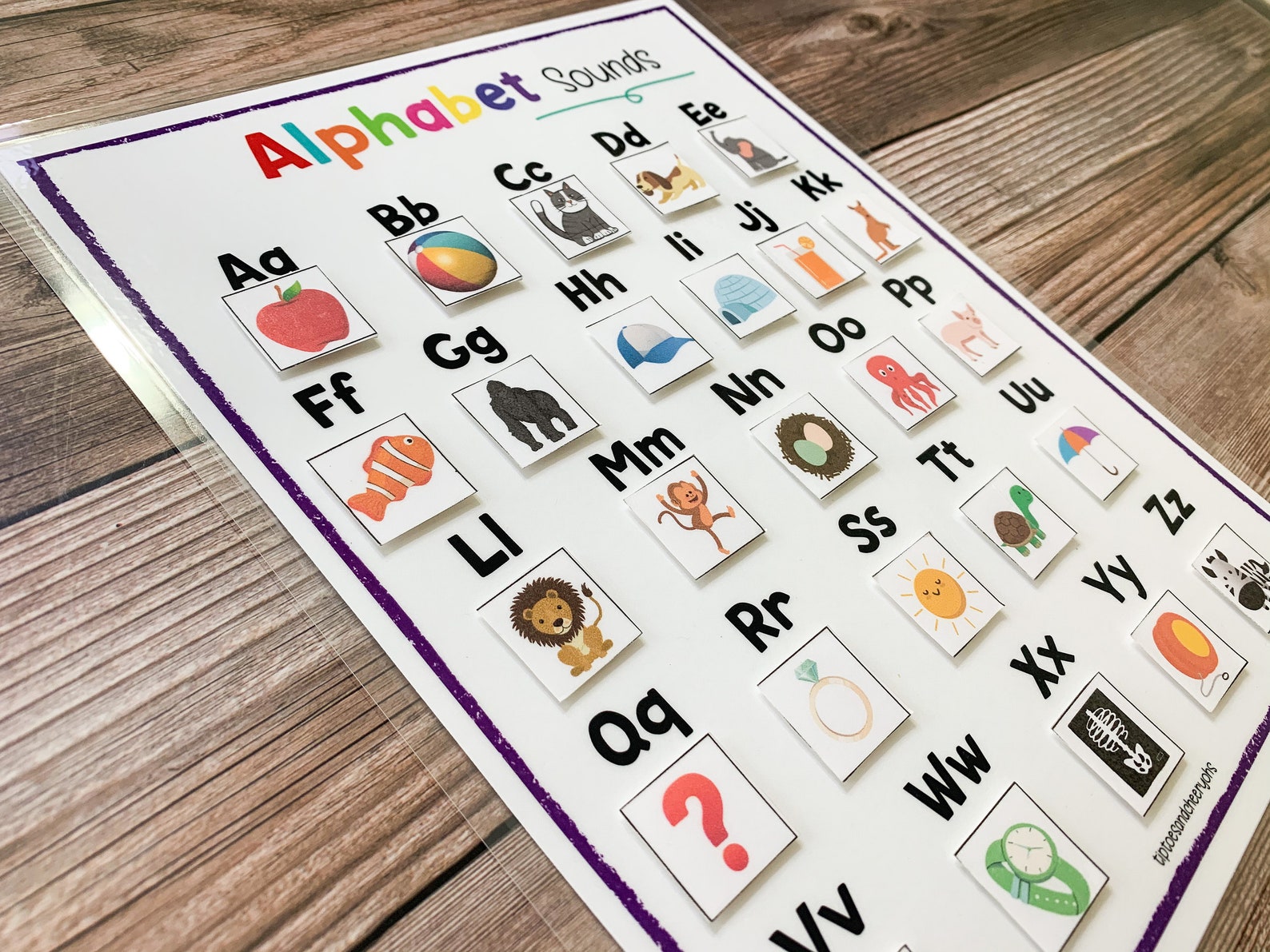 Printable Alphabet Game Beginning Sounds Letter Recognition - Etsy