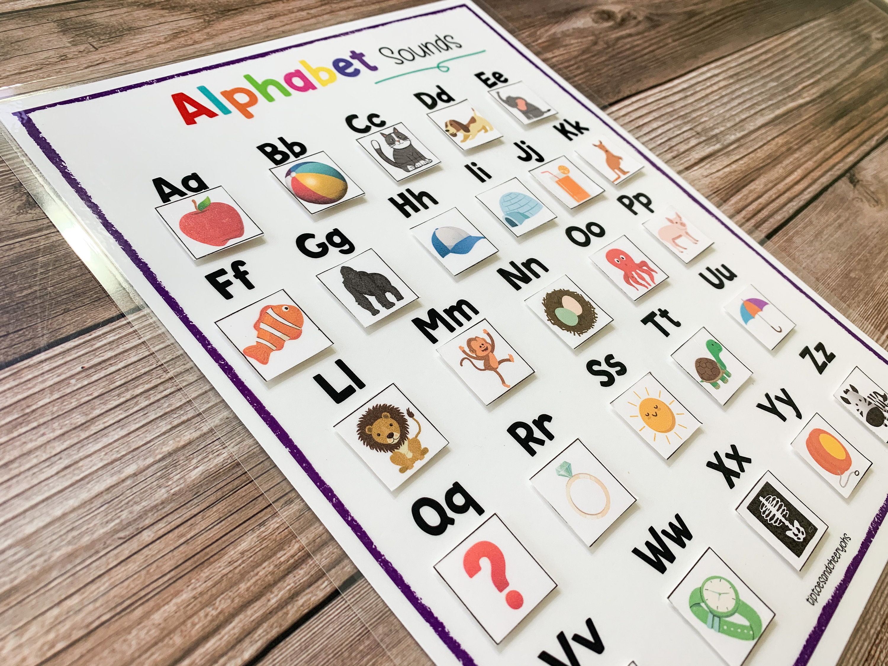 Printable Alphabet Game Beginning Sounds Letter Recognition - Etsy