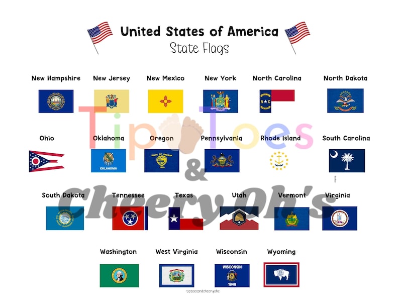 United States of America, State Flags, 50 States, U.S. State Flags ...