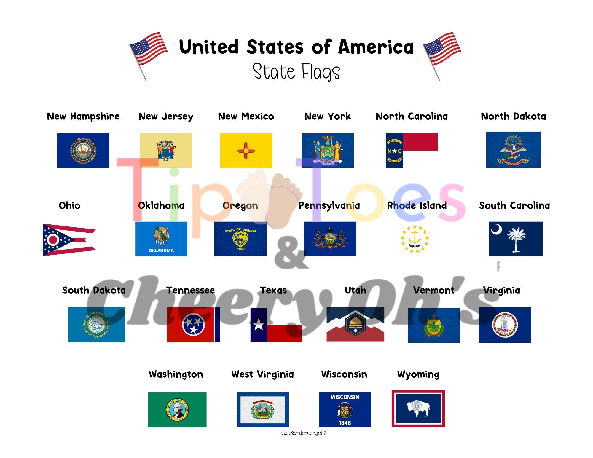 United States of America, State Flags, 50 States, U.S. State Flags ...