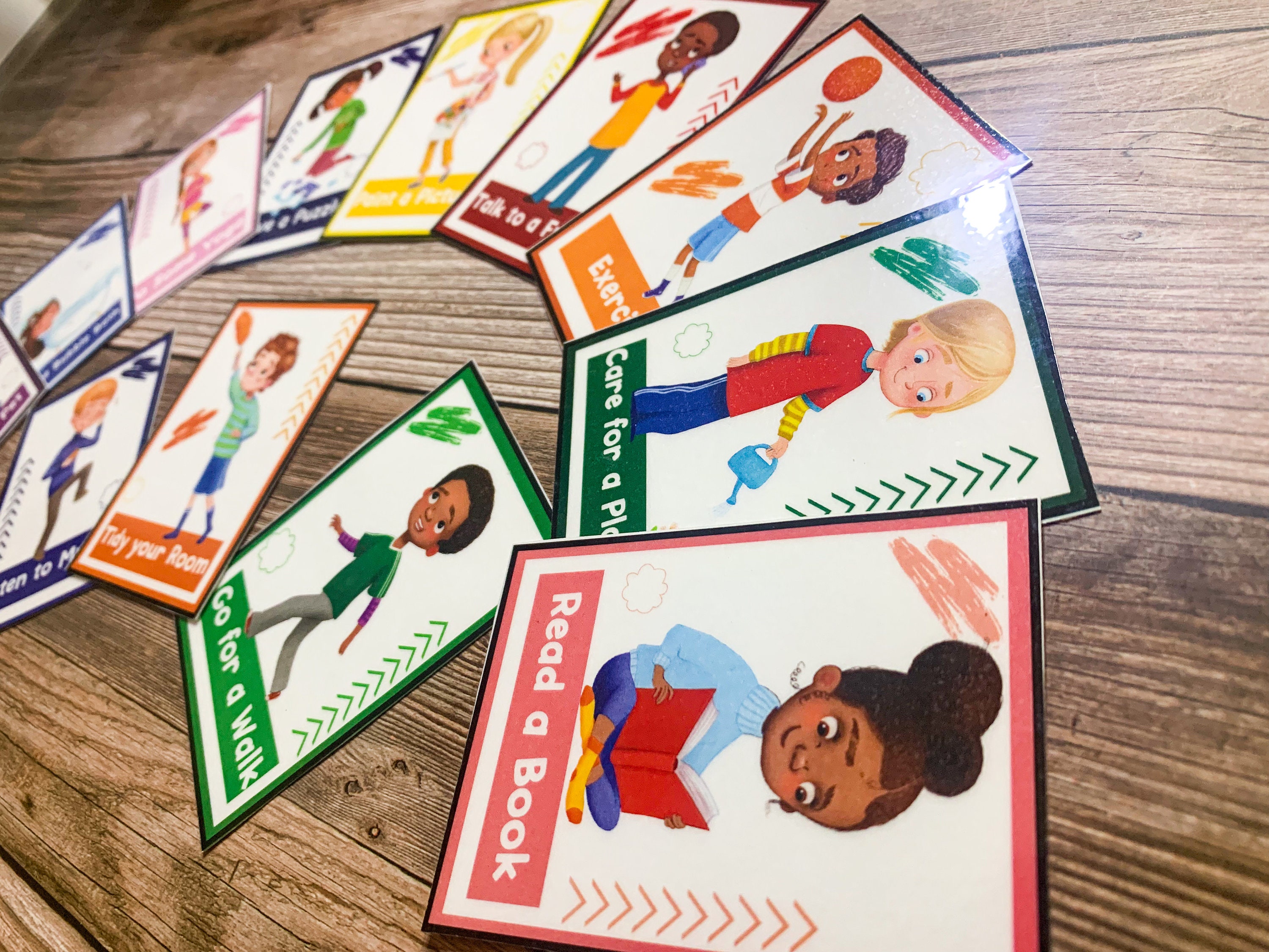 Coping Skills Flashcards for Kids, Calm Down Strategies, Stress ...