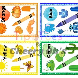 Jumbo Color Flashcards, Colors Flashcards for Kids, Preschool ...