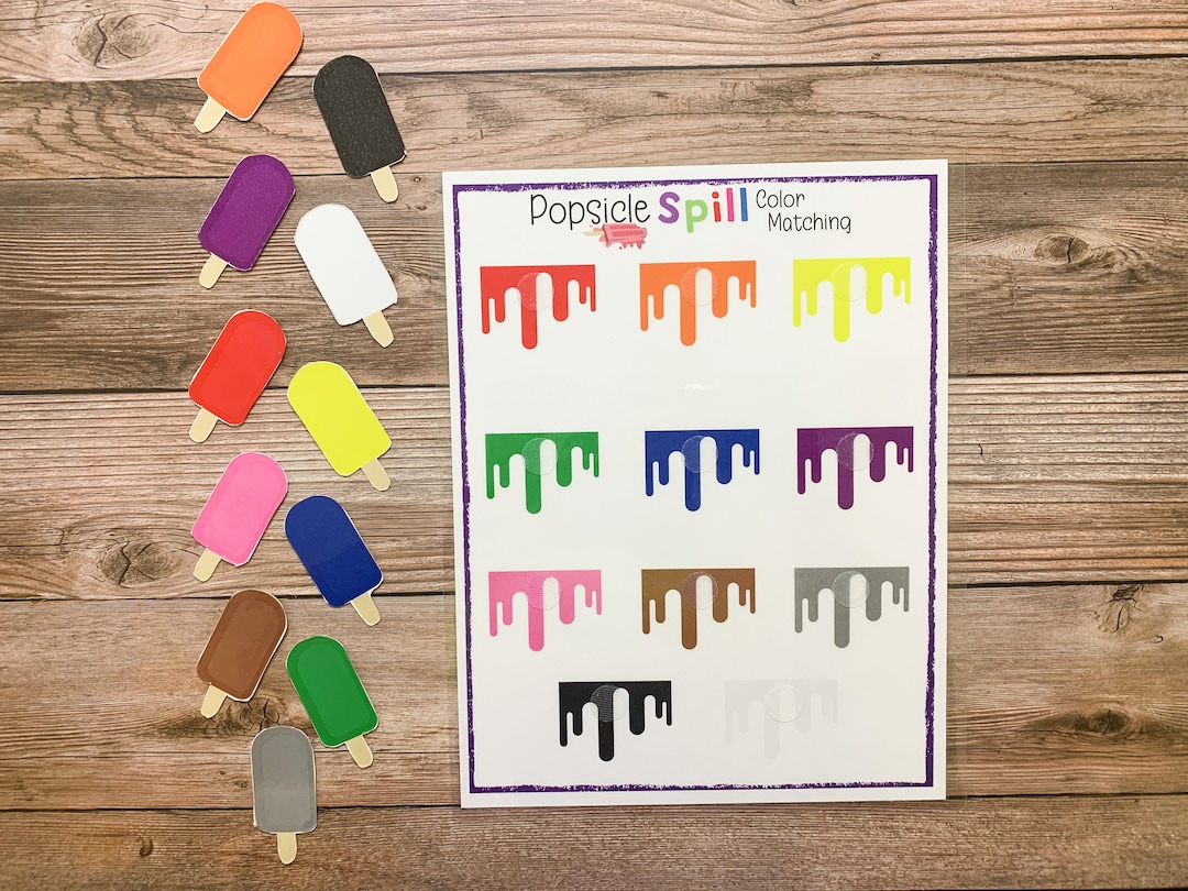 Color Matching Printable, Busy Binder Colors for Kids, Colors Activity ...