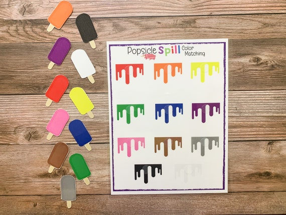 Color Matching Printable Busy Binder Colors for Kids Colors - Etsy
