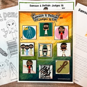 Samson and Delilah, Bible Activities, Sunday School, Homeschool ...