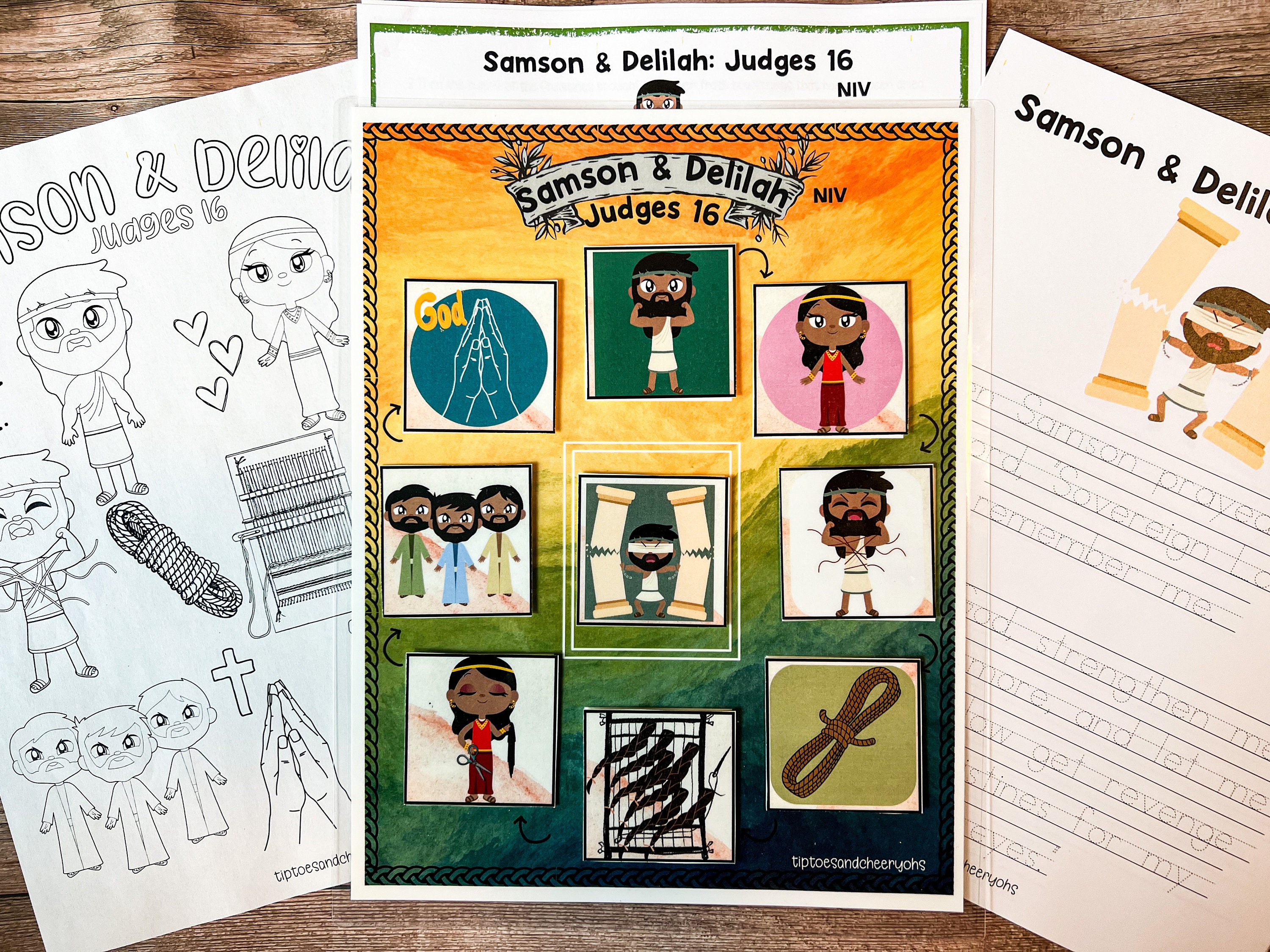 Samson And Delilah Bible Craft