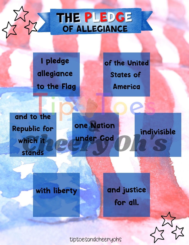 El juramento a la bandera para niños, Historia de los Estados Unidos ...