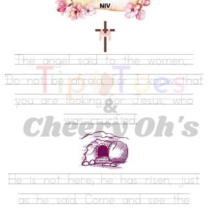 He is Risen, Bible Activity, Homeschool Printable, Bible Verse, Easter ...