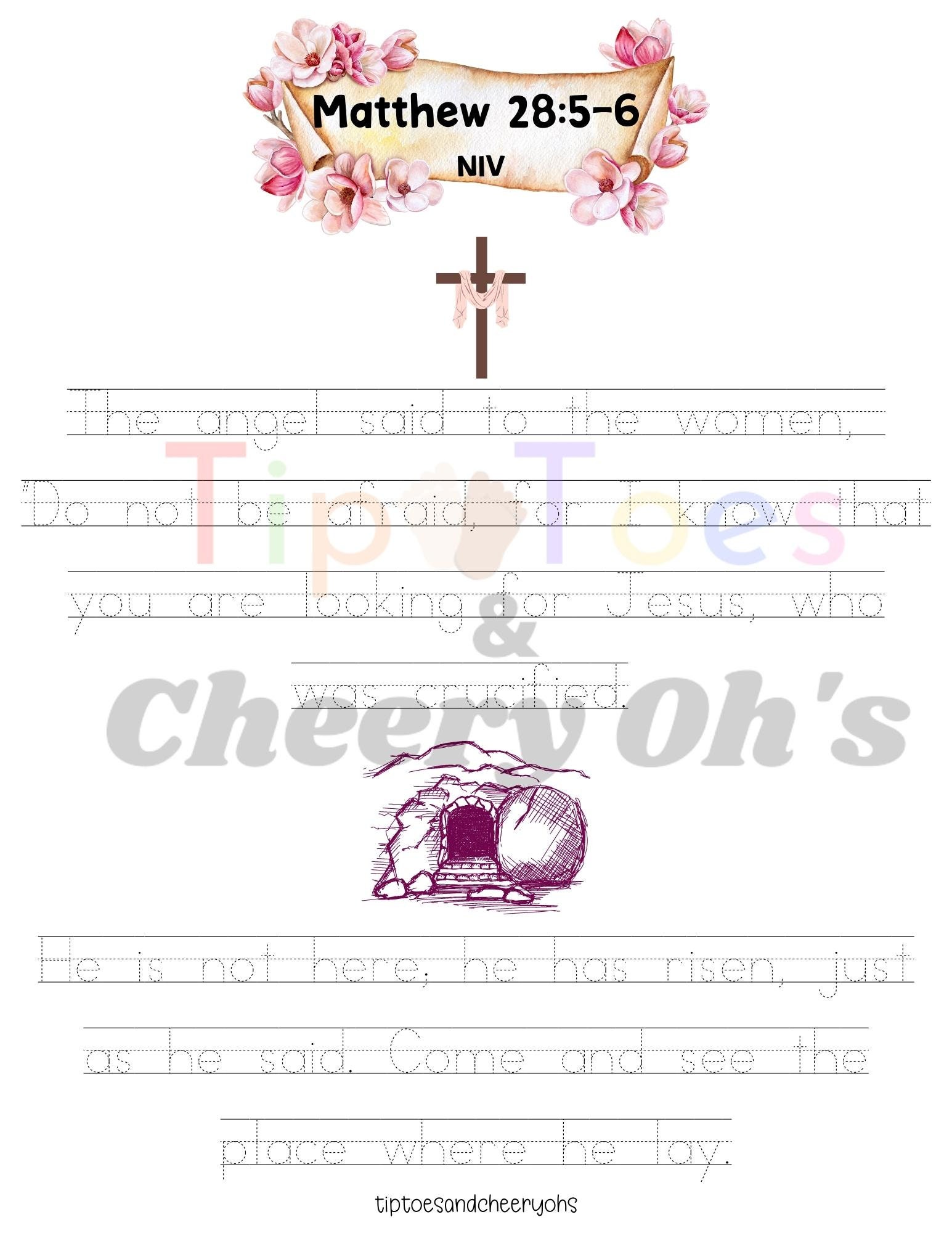 He is Risen, Bible Activity, Homeschool Printable, Bible Verse, Easter ...