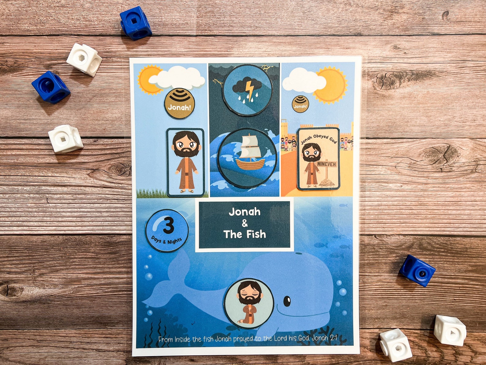 Jonah and the Whale Bible Activity Homeschool Printable - Etsy