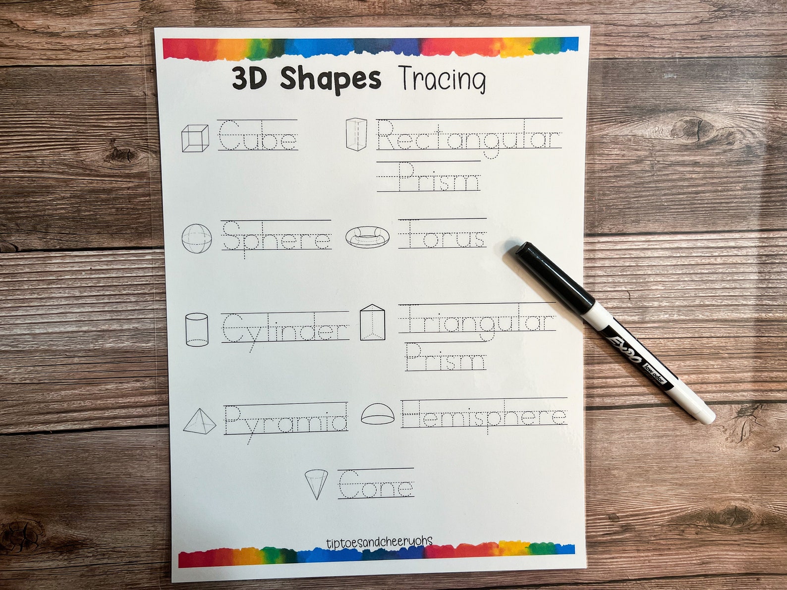 3D Shapes Matching, 3D Shape Activity, Geometric Shapes, 3D Shapes ...