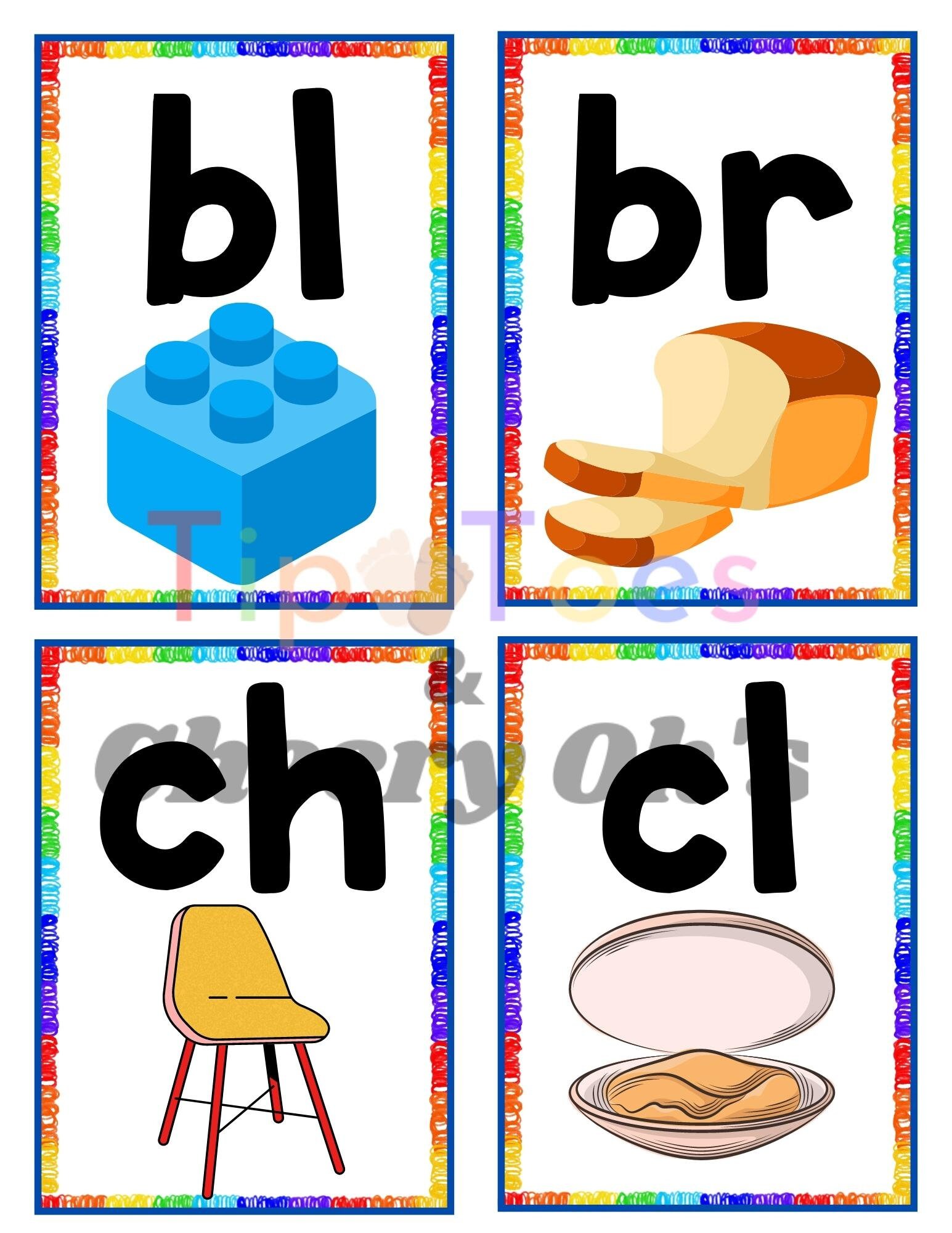 Phonics Flashcards CVC Words Word Families Learn to Read - Etsy