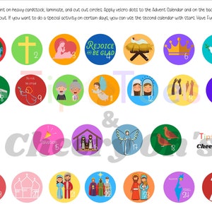 Christmas Advent Calendar for Kids, Bible Activity, Countdown to ...
