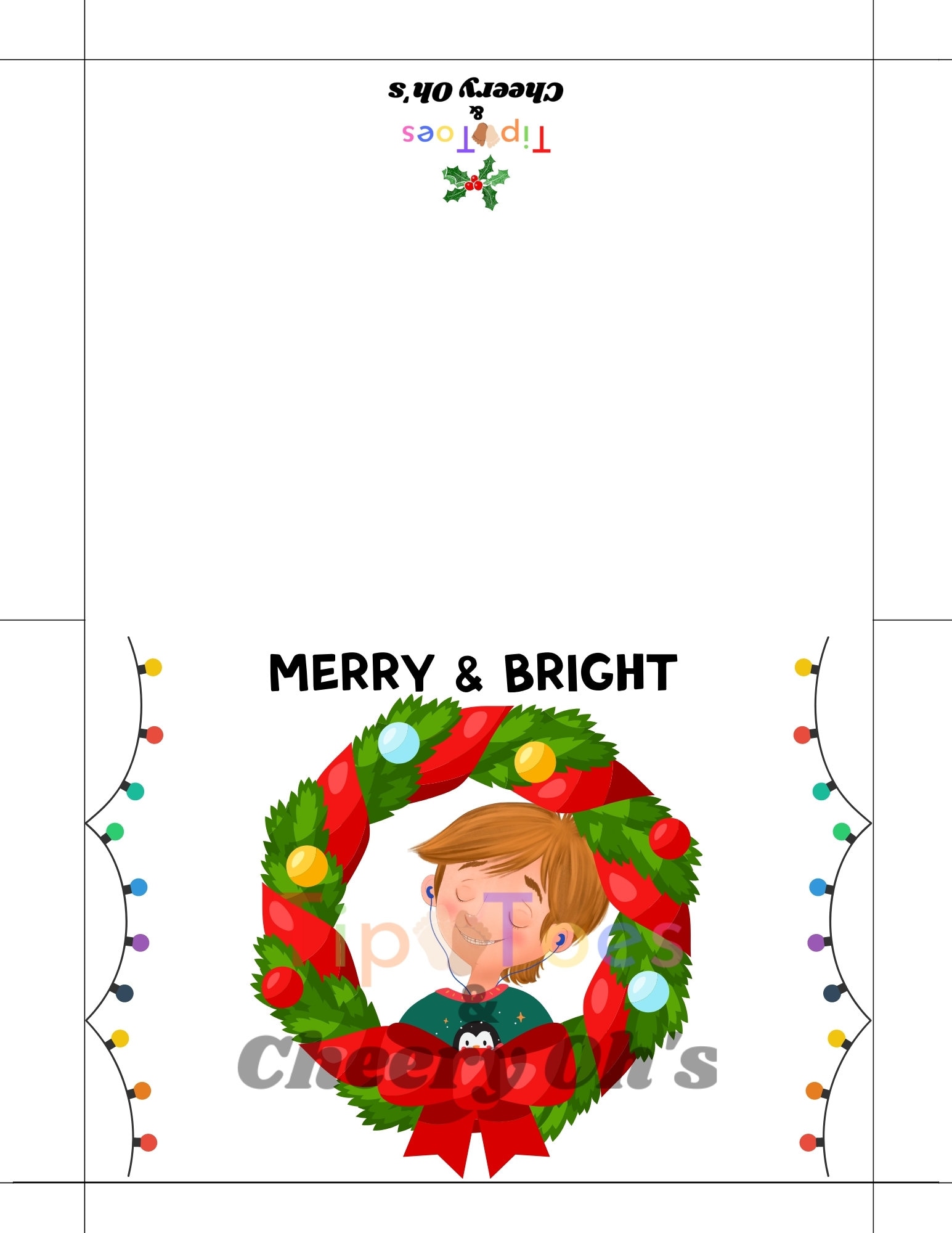Printable Christmas Card for Kids Christmas Greeting Card | Etsy
