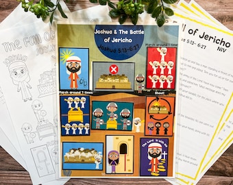 Joshua and the Battle of Jericho Bible Craft, Sunday School Craft ...