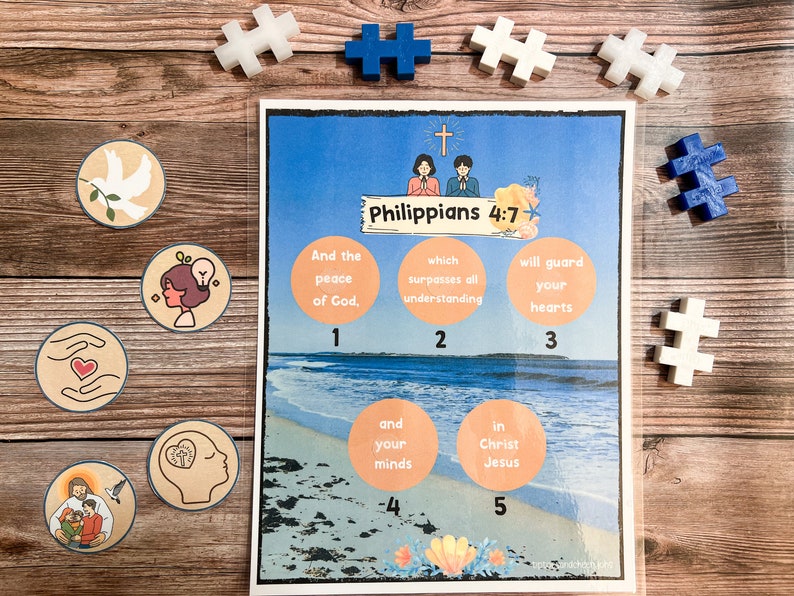 Philippians 4:7 for Kids, Bible Activities for Kids, Devotional ...