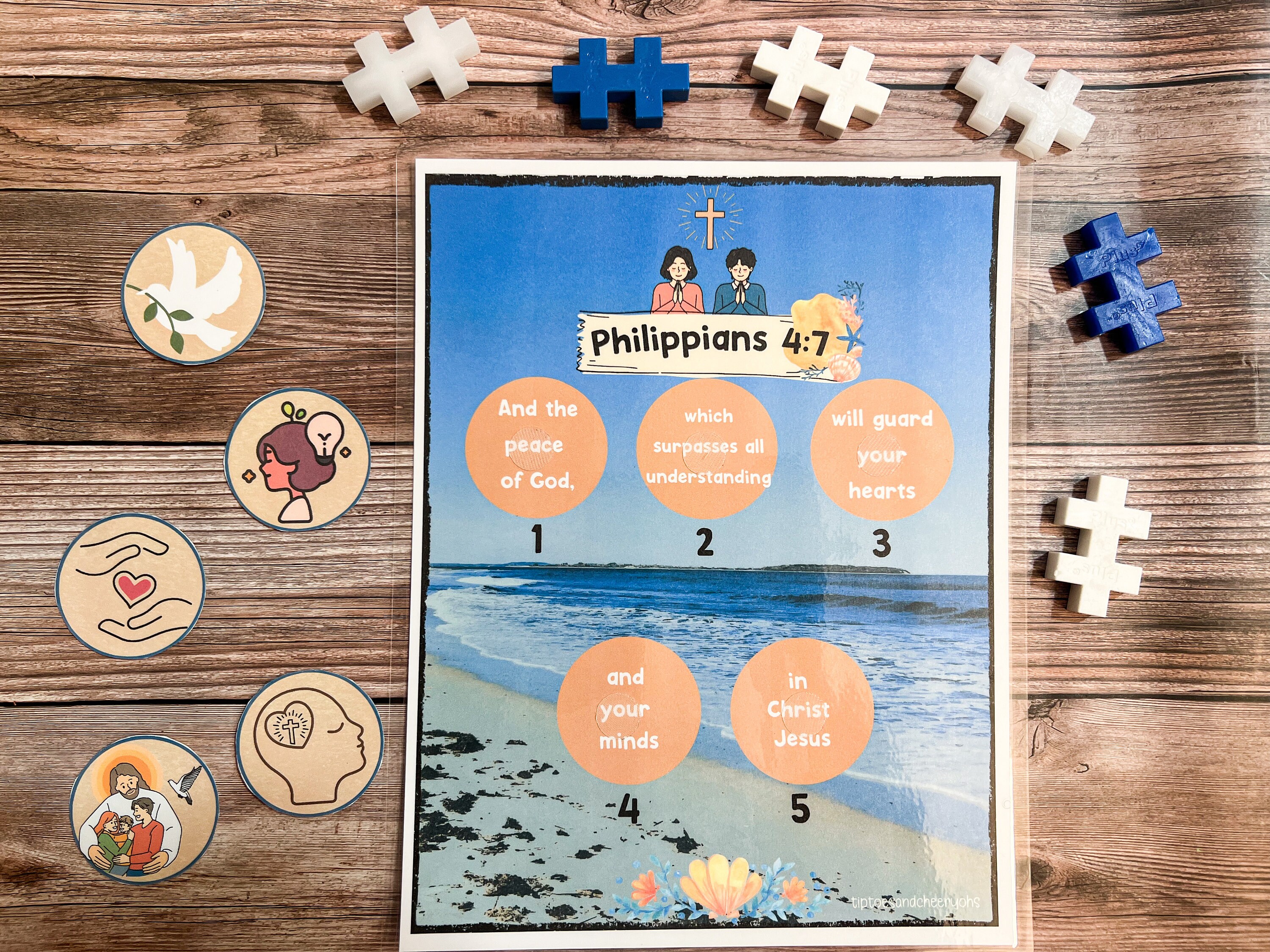 Philippians 4:7 for Kids, Bible Activities for Kids, Devotional ...