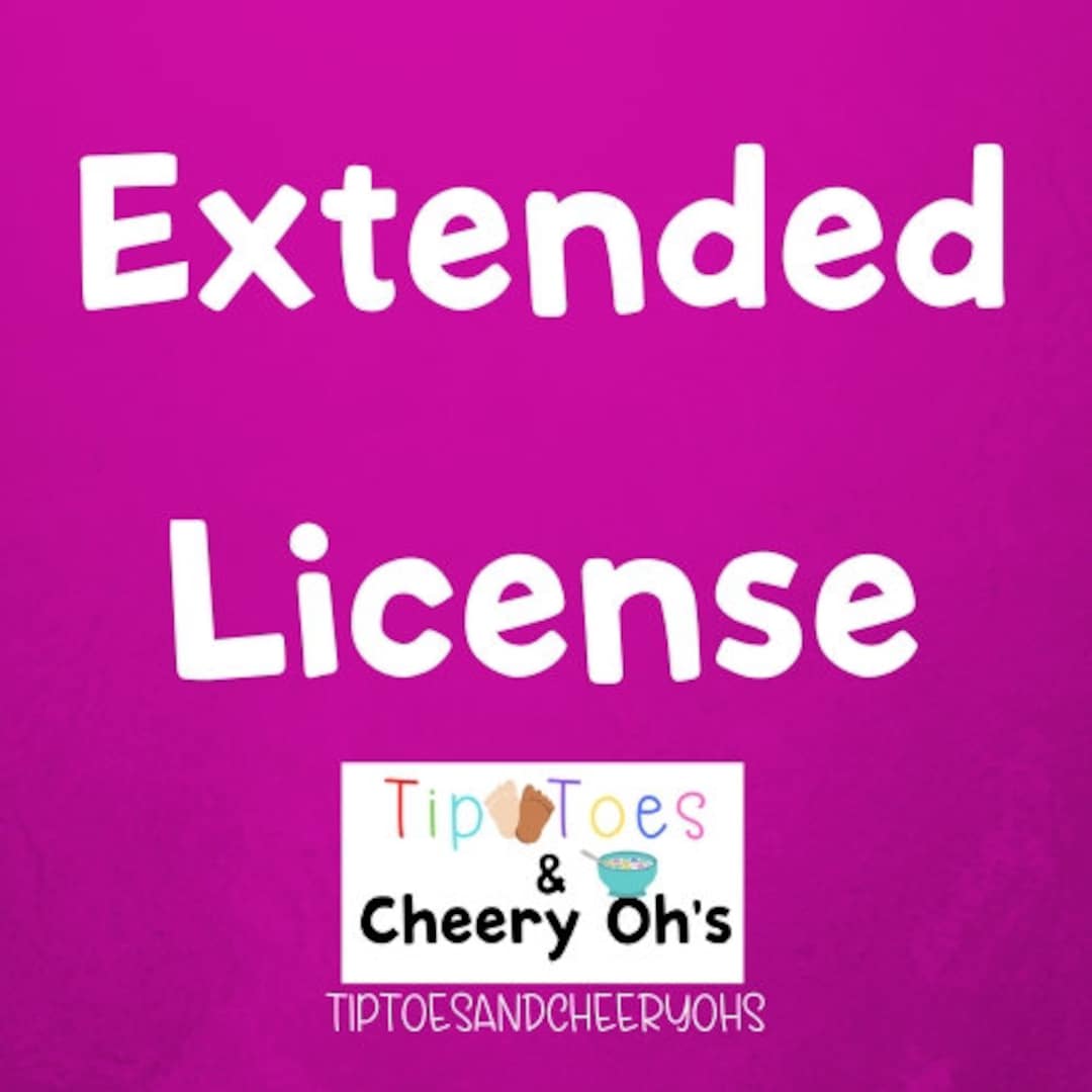 Extended License for School or Church Products - Etsy