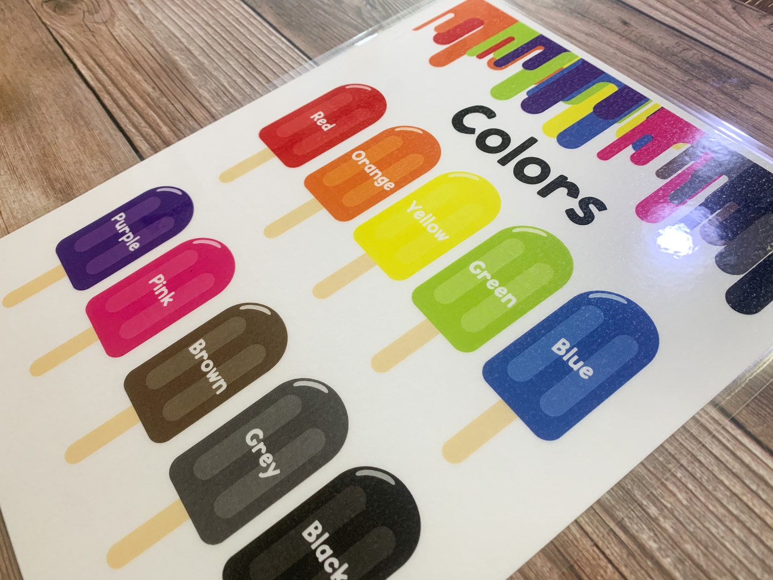 Colors Chart, Popsicles, Learn Colors, Color Chart Printable, Learning ...