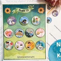 Psalm 23 Bible Study, Christian Printable Activity Pack, the Lord is My ...