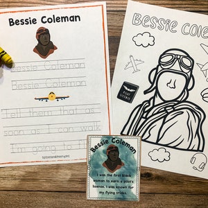 Black History Activities for Kids, Black History Month, Bessie Coleman ...