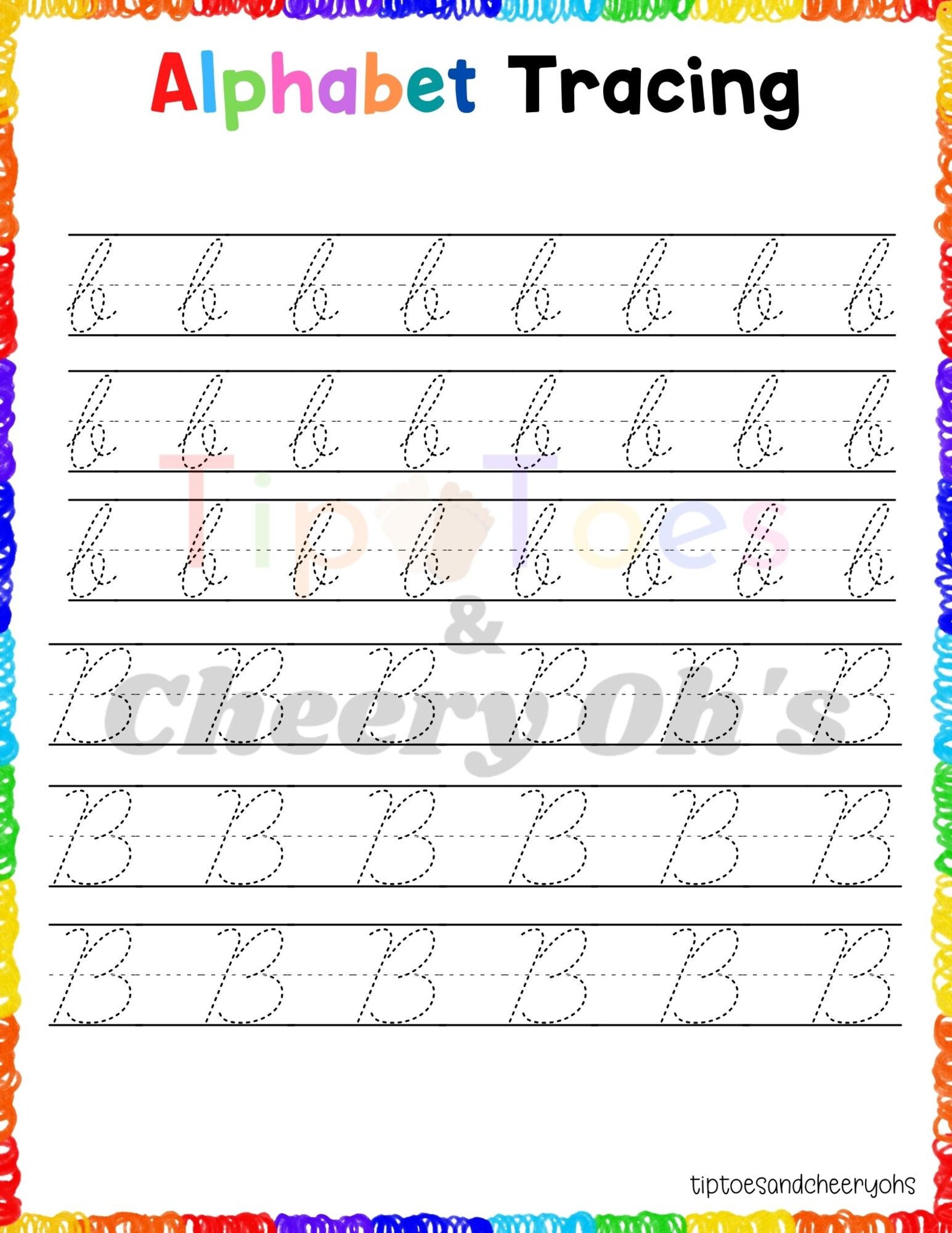 Cursive Tracing Worksheets, Cursive Tracing Letters and Numbers ...