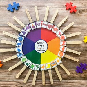 Color Matching Wheel, Homeschool, Preschool, Kindergarten, Fine Motor ...