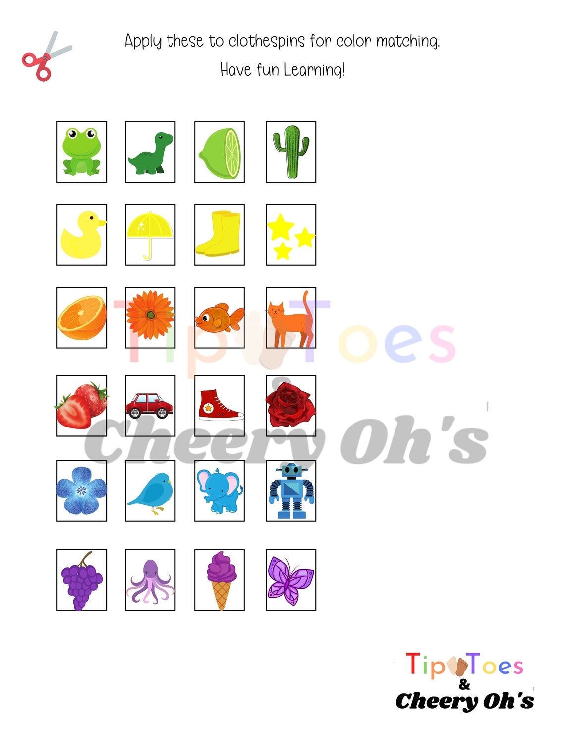 Color Matching Wheel, Homeschool, Preschool, Kindergarten, Fine Motor ...
