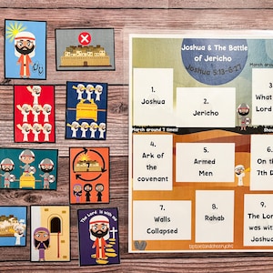 The Battle of Jericho, Bible Activity, Homeschool Printable, Christian ...